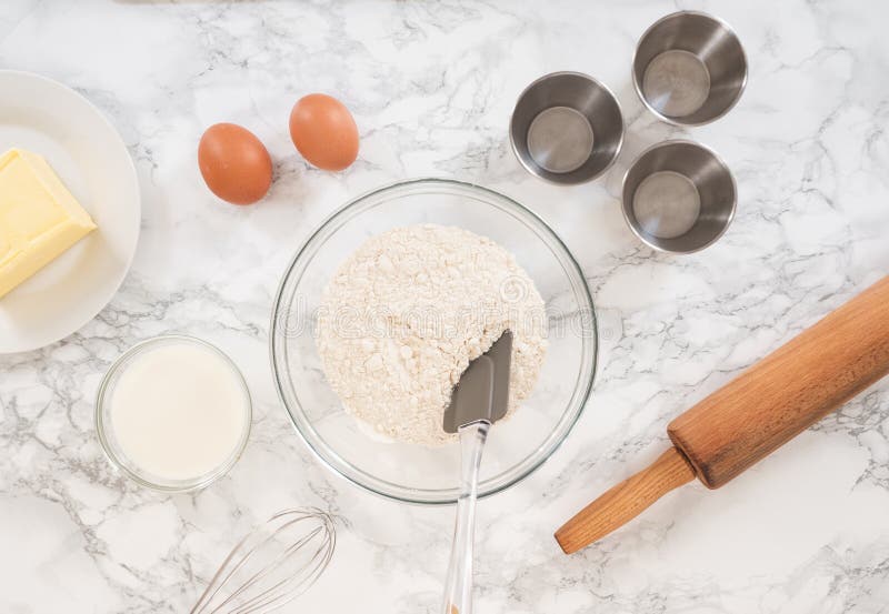 Baking Tools and Ingredients Stock Photo - Image of equipment, kitchen ...