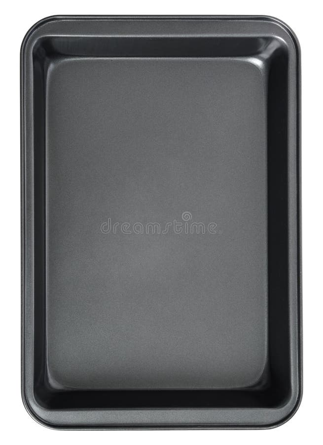 Tray for Oven / Empty Baking Tray Isolated on White, View from Stock ...