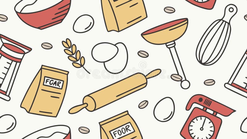 Baking Utensils Kitchen Tools, Cooking and Food Preparation Design ...