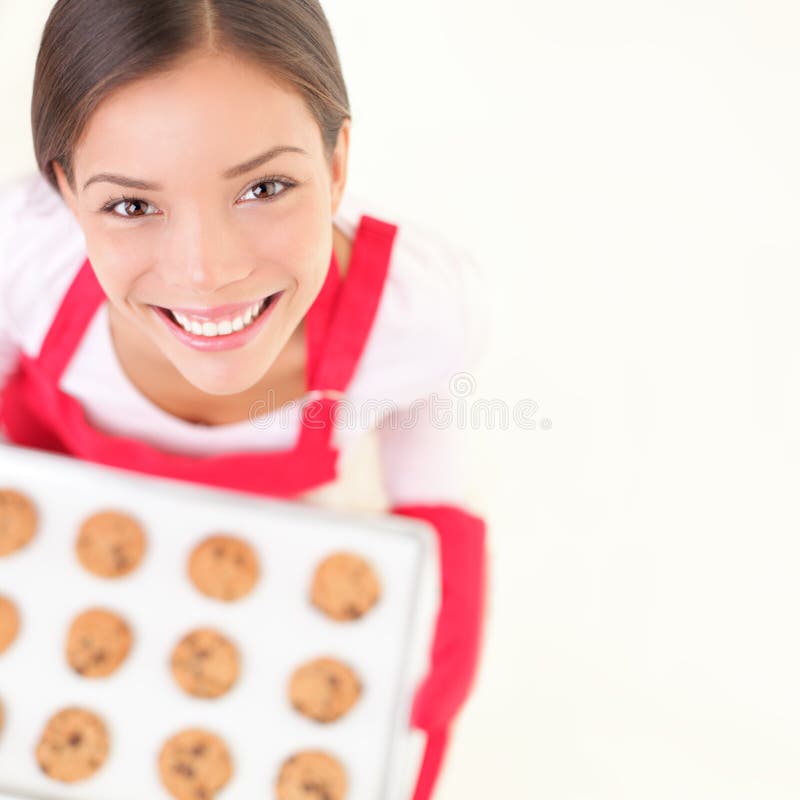 Cookie woman stock photo. Image of delicious, eating - 15829274