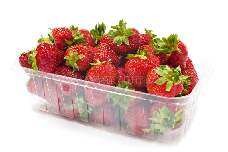 Bakje Van Organische Aardbeien Stock Foto - Image of bakje, aardbei ...