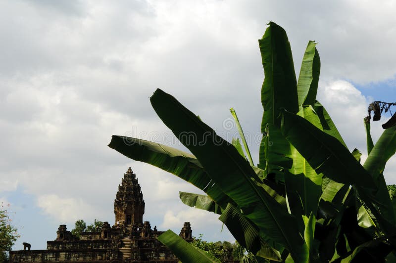 The Bakong Temple, Cambodia Stock Image - Image of religion, asian ...