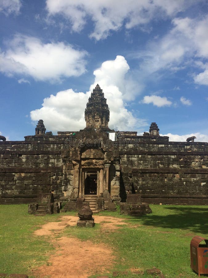 Bakong temple stock photo. Image of siem, bakong, library - 64827640