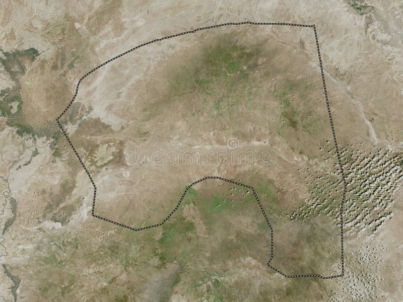 Bakool, Somalia. High-res Satellite. No Legend Stock Illustration ...