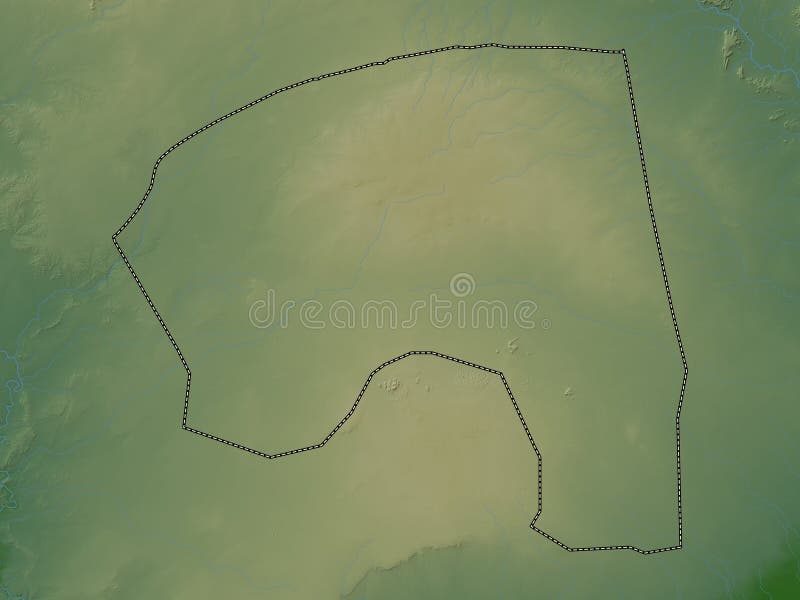 Bakool, Somalia Mainland. Physical. No Legend Stock Illustration ...