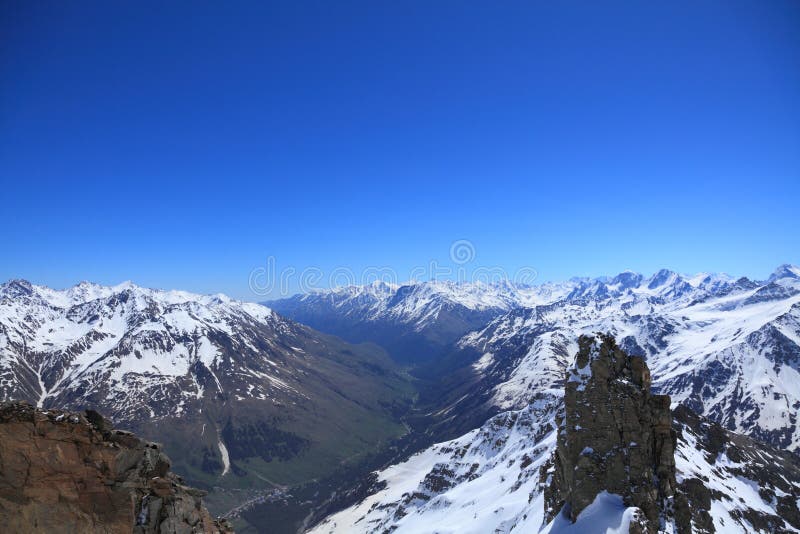 Baksan valley stock photo. Image of peak, donguzorun - 14831120