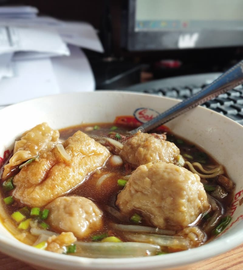 Bakso or Baso is an Indonesian Meatball or Meat Paste Made from Beef ...