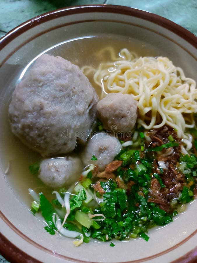 Bakso for lunch stock photo. Image of meat, curry, seafood - 286707194