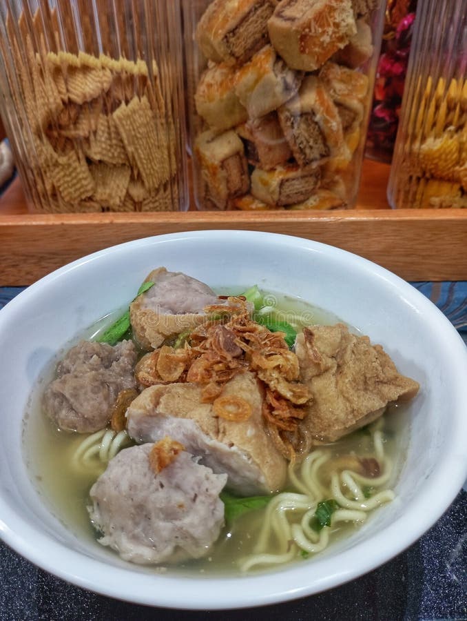 Bakso, a Traditional Indonesian Food Stock Photo - Image of makana ...
