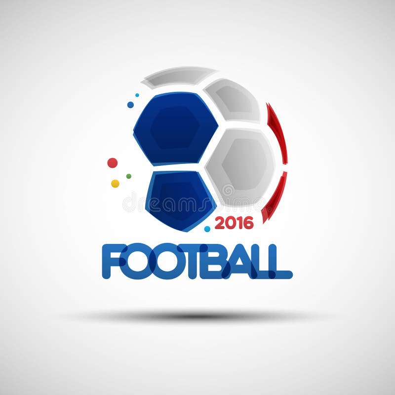 Logotipo Con Un Balón De Fútbol Con Sus Manos Ilustración del Vector ...