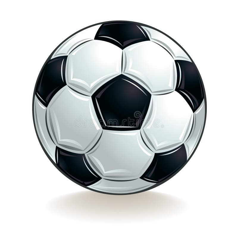 Balón de fútbol vectorial ilustración del vector. Ilustración de bola ...