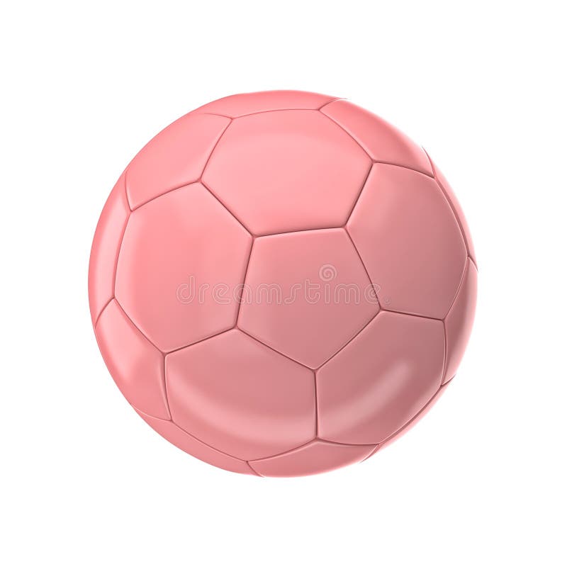 Balón de fútbol rosado stock de ilustración. Ilustración de bola - 38976101