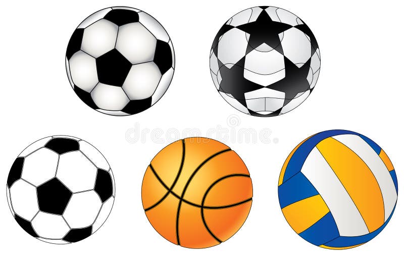 Bal vector illustratie. Illustration of basketbal, volleybal - 15169634