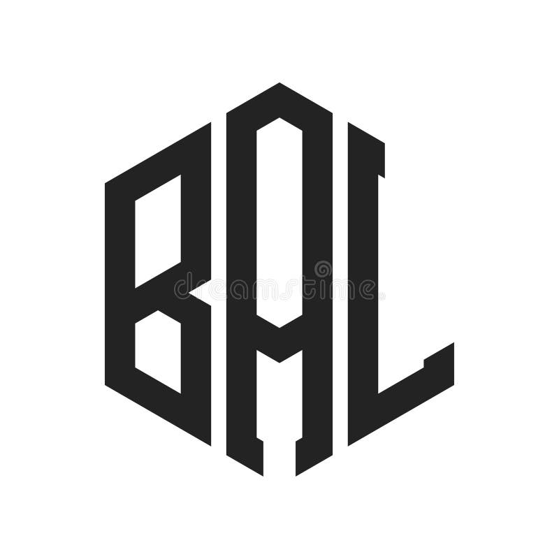 BAL Logo Design. Initial Letter BAL Monogram Logo Using Hexagon Shape ...