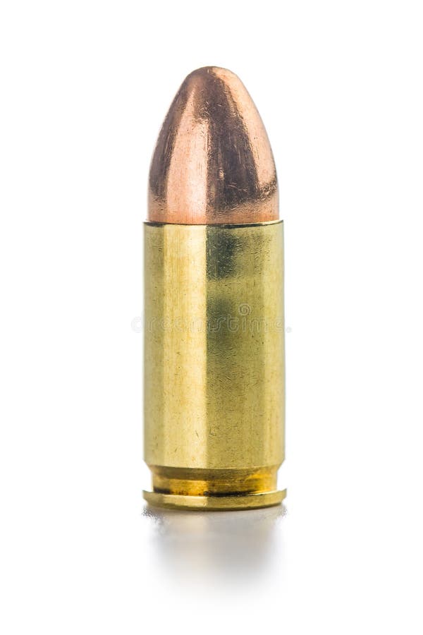 Bala de la pistola de 9m m foto de archivo. Imagen de corte - 102980842