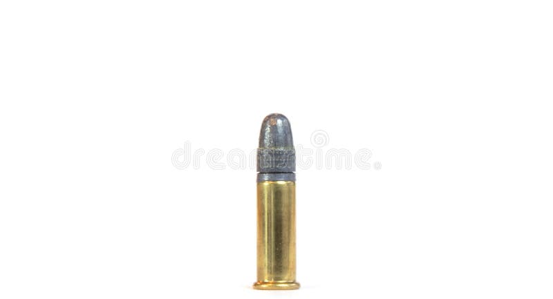 22 bala de rifle calibre imagem de stock. Imagem de bronze - 204684599