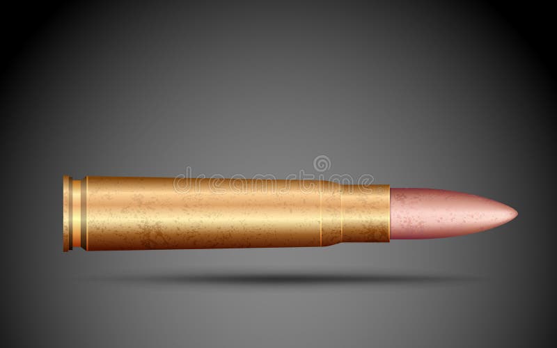 Bala do rifle ilustração do vetor. Ilustração de carga - 24918738