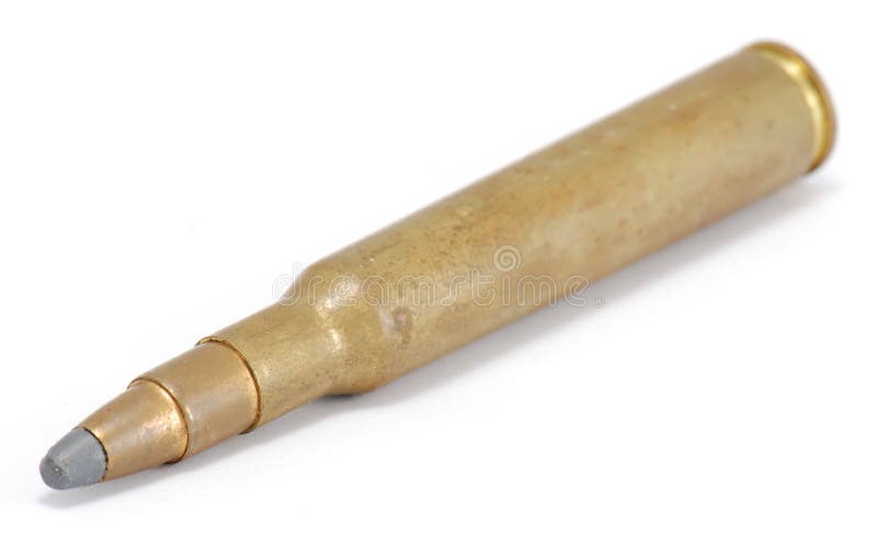Bala do rifle foto de stock. Imagem de isolado, mortal - 3854100