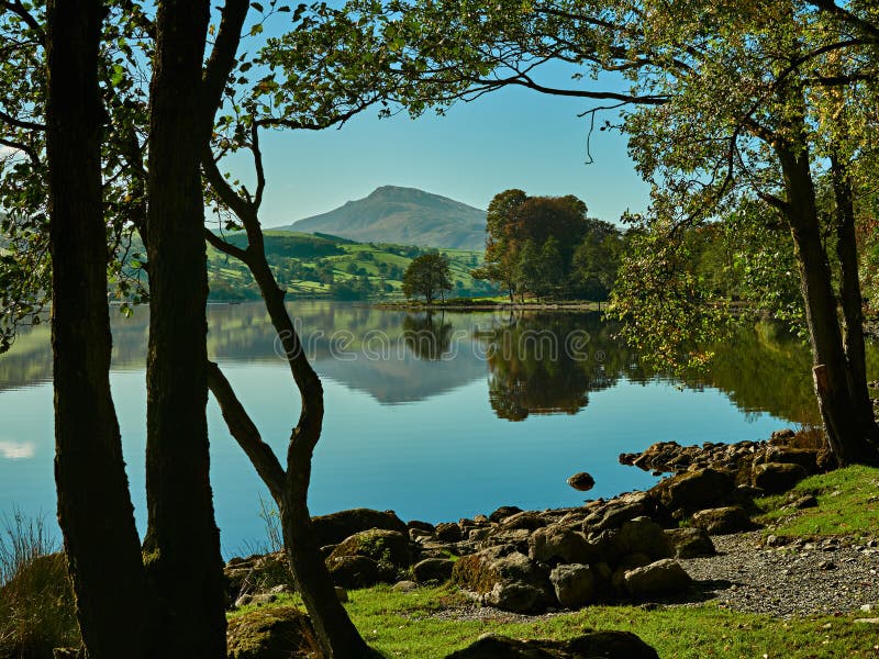 Bala Lake of Llyn Tegid, Bala, Snowdonia Stock Afbeelding - Image of ...