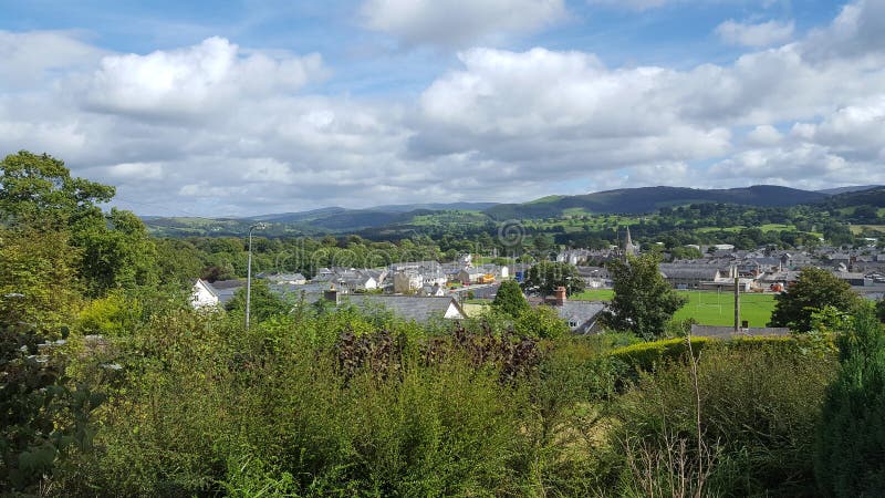 Bala Wales stock image. Image of tranquil, clouds, wales - 82157137