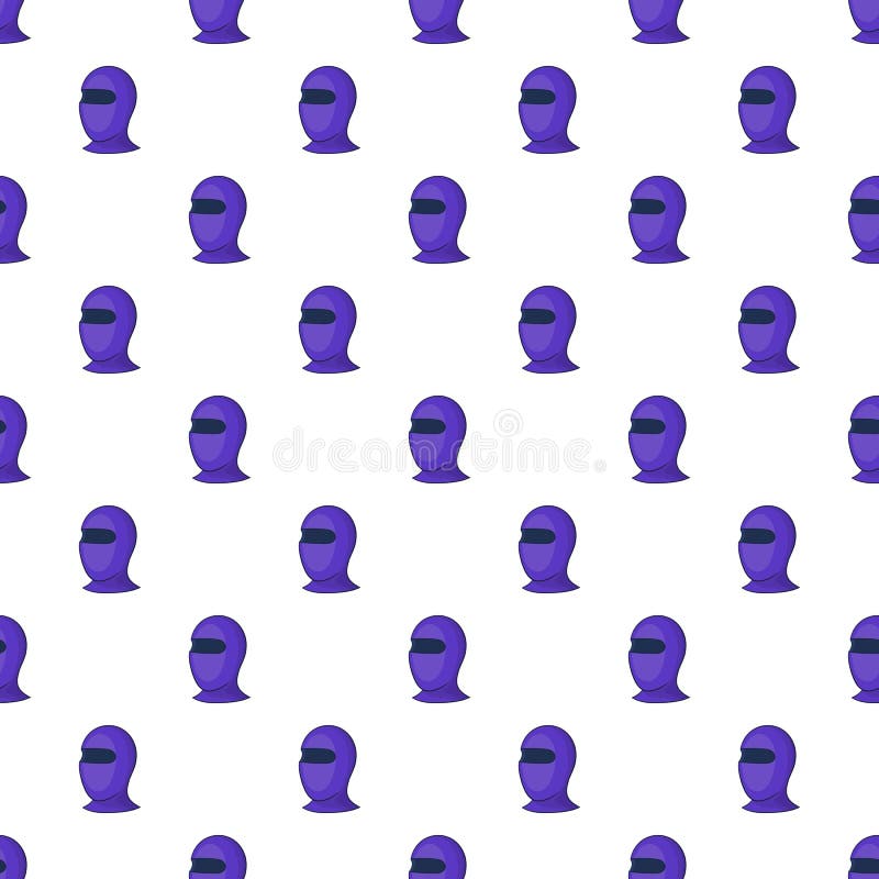 Balaclava Pattern, Cartoon Style Stock Vector - Illustration of decor ...