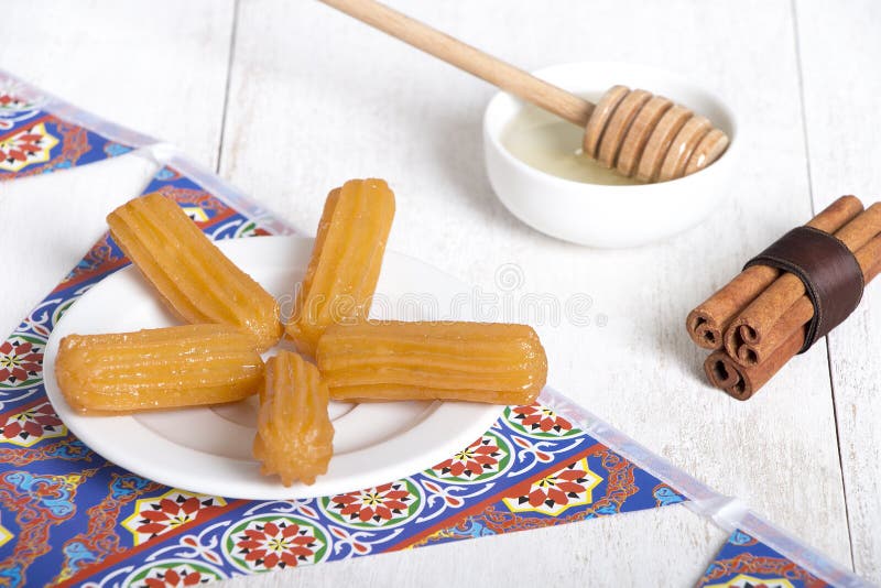 Balah El Sham Tulumba stock image. Image of fasting, arab - 94654265