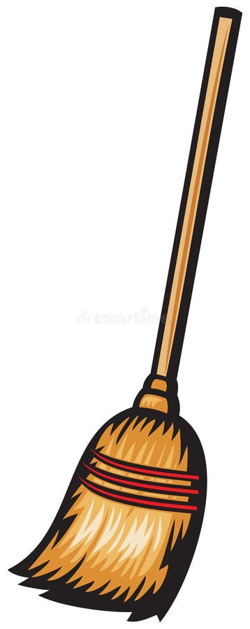 Balai illustration de vecteur. Illustration du balai - 25635700