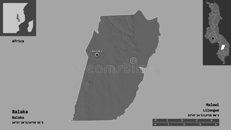 Balaka, District of Malawi,. Previews. Bilevel Stock Illustration ...