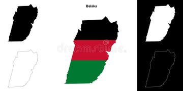 Balaka outline map stock vector. Illustration of malawi - 356520504