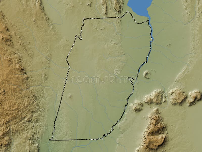 Balaka, Malawi. Physical. No Legend Stock Illustration - Illustration ...