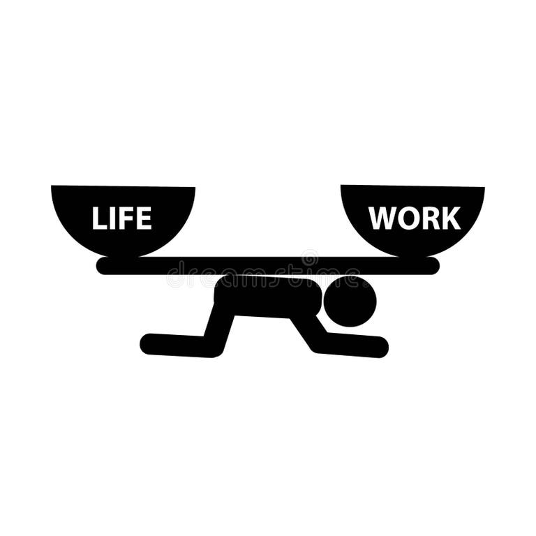 Work Life Balance Sign Stock Illustrations – 2,211 Work Life Balance ...