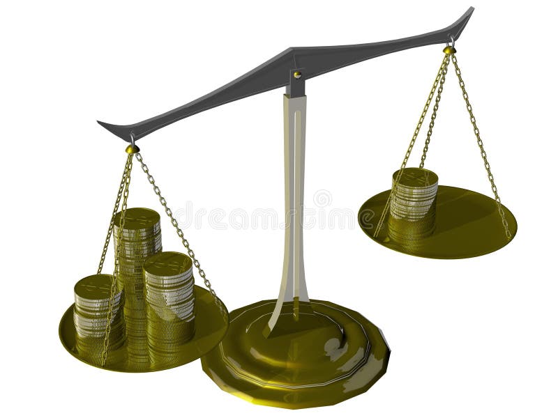 Balance stock illustration. Illustration of money, economic - 3819531