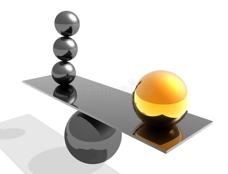 Balance 3d Abstract Illustration Stock Illustration - Illustration of ...