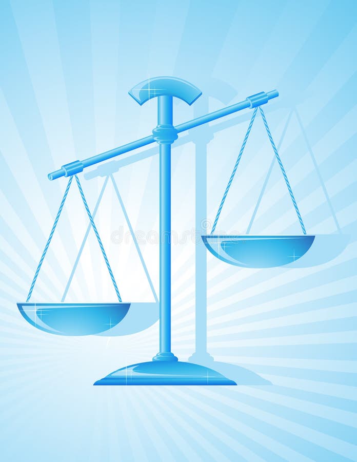 Balance stock vector. Illustration of icon, metal, scales - 6672199