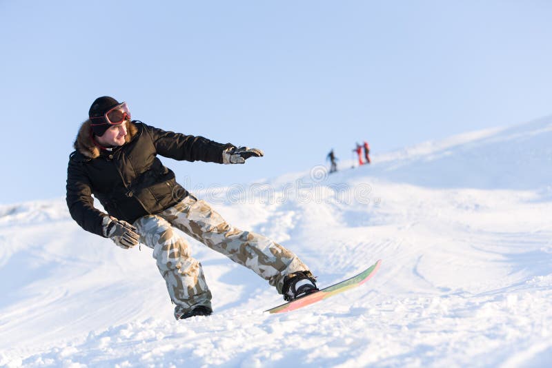 Winter sport snowboarding stock photo. Image of clothing - 2676944