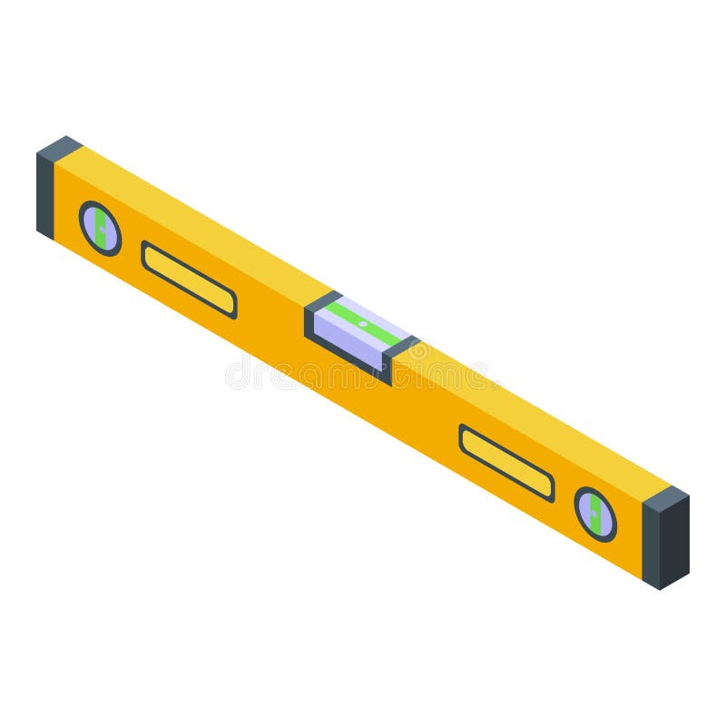 Balance Bar Icon Isometric Vector. Wall Construction Stock Illustration ...