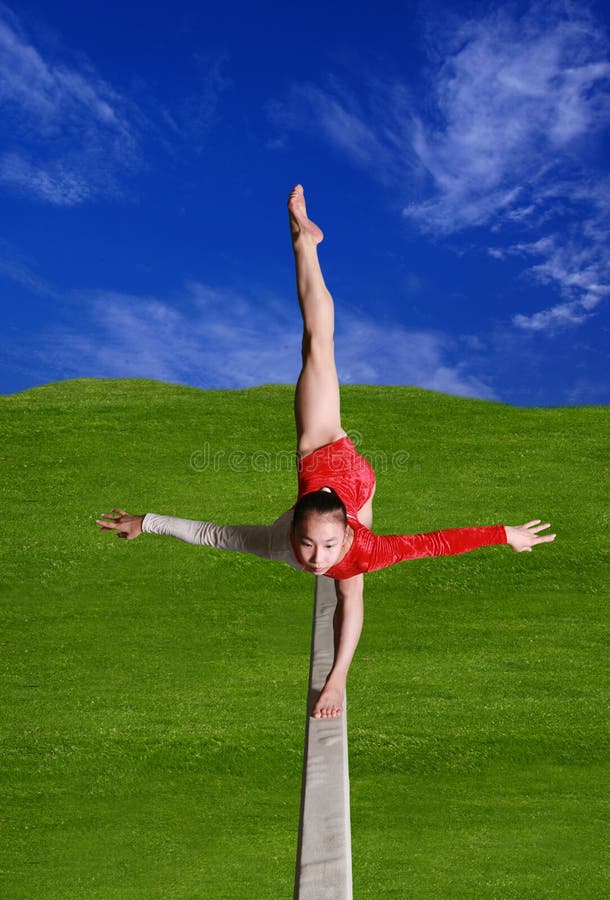Balance beam stock image. Image of balance, sport, female - 6357831