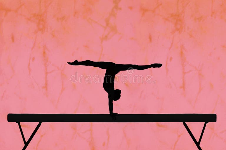 Female Gymnast Balance Beam Pose Stock Illustrations – 81 Female ...
