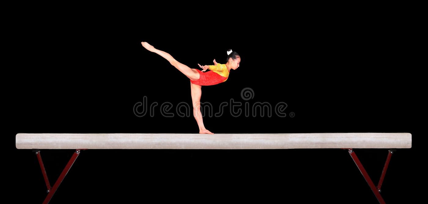 Gymnastics Poses Beam Stock Photos - Free & Royalty-Free Stock Photos ...