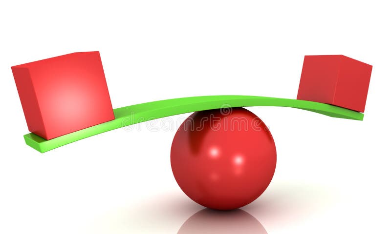 Balance concept stock illustration. Illustration of white - 18212925