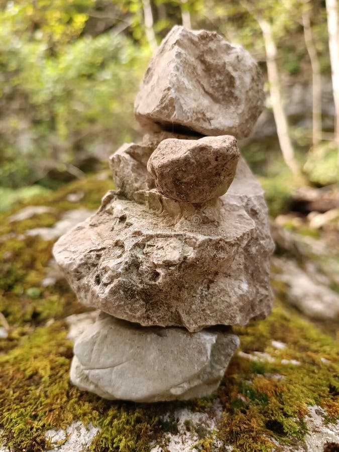 Balance Concept Illustrated with a Stack of Small Rocks on Top of Each ...