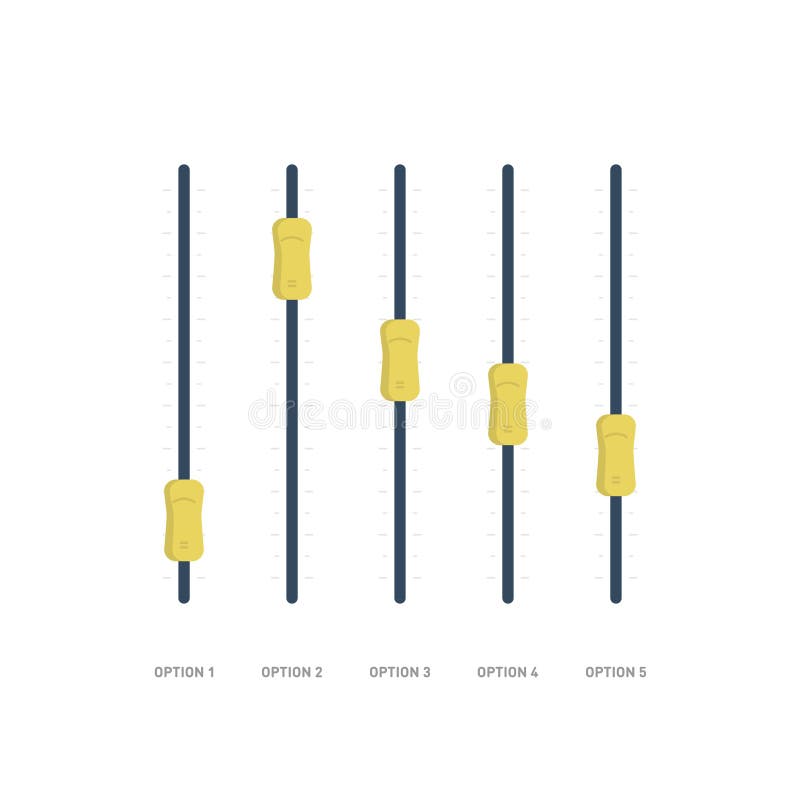 Control Panel With Sliders. Analog Sound Mixer Or Console. Remote ...