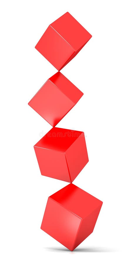 Balance Cubes stock illustration. Illustration of balance - 49627086