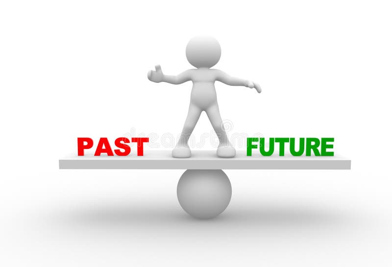 Future Past Balance 3d Stock Illustrations – 26 Future Past Balance 3d ...