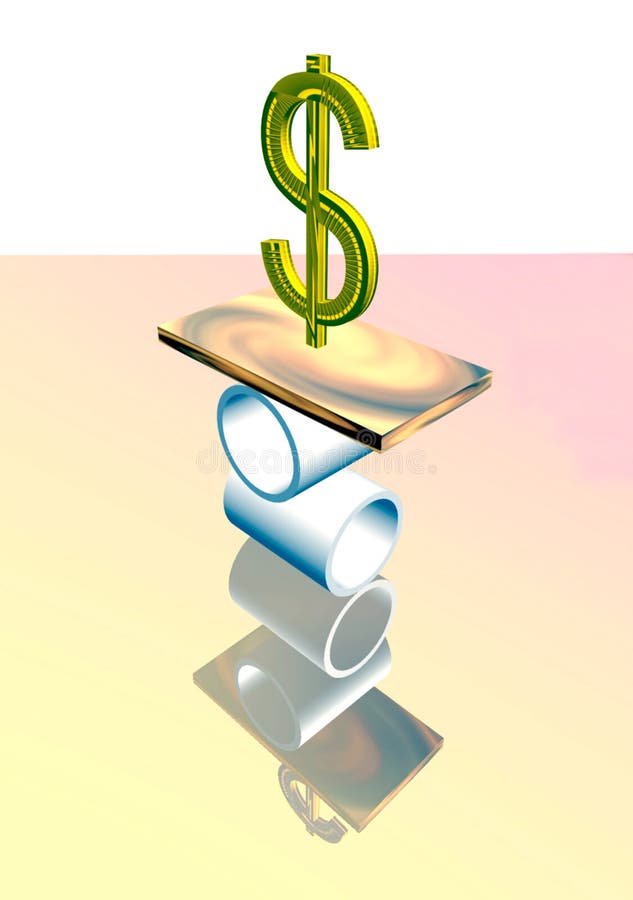 Balance del dólar stock de ilustración. Ilustración de divisa - 10897209