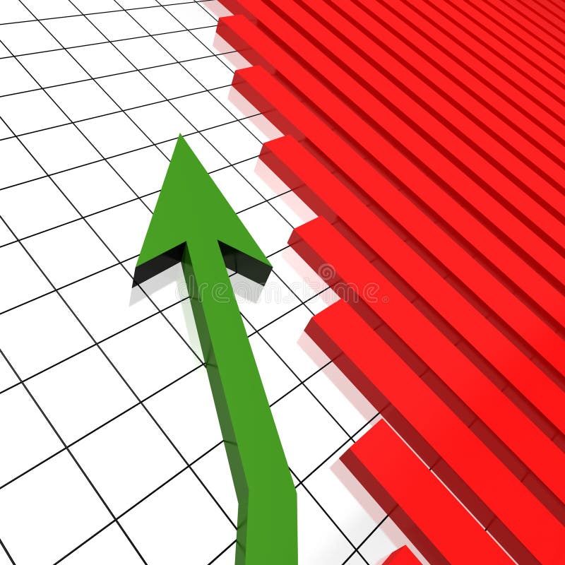 Balance Graph Flat Perspective Stock Illustration - Illustration of ...