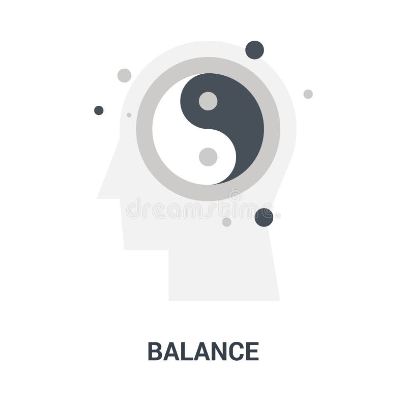 Balance icon concept stock vector. Illustration of mind - 131335920