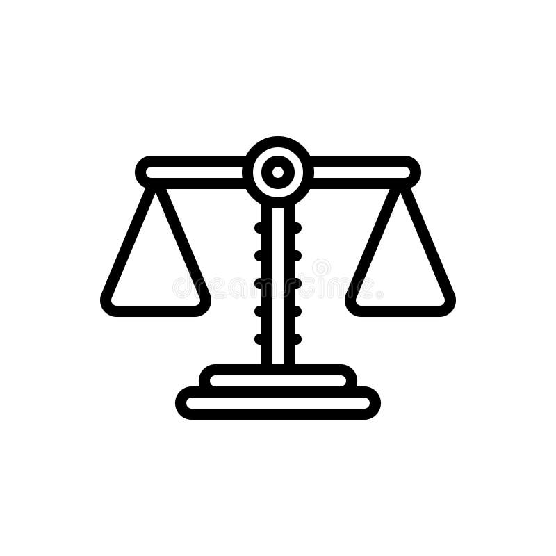 Equilibrium Icon Blue Vector Stock Vector - Illustration of court ...