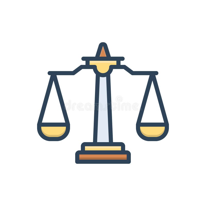 Color Illustration Icon for Balance, Equilibrium and Poise Stock ...