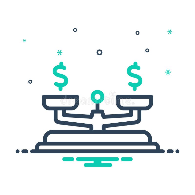 Mix Icon for Balance, Equilibrium and Poise Stock Illustration ...